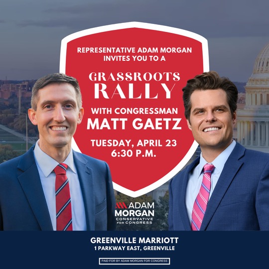 Matt Gaetz Endorses Adam Morgan for Congress - Adam Morgan For Congress